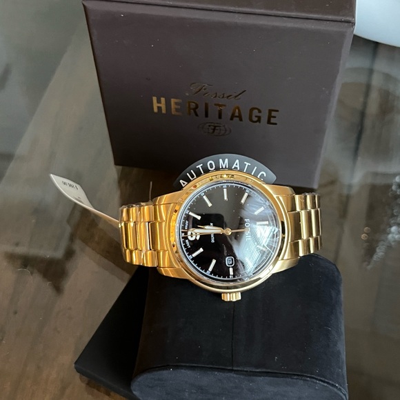 Fossil | Accessories | Fossil Heritage Automatic Goldtone Stainless ...